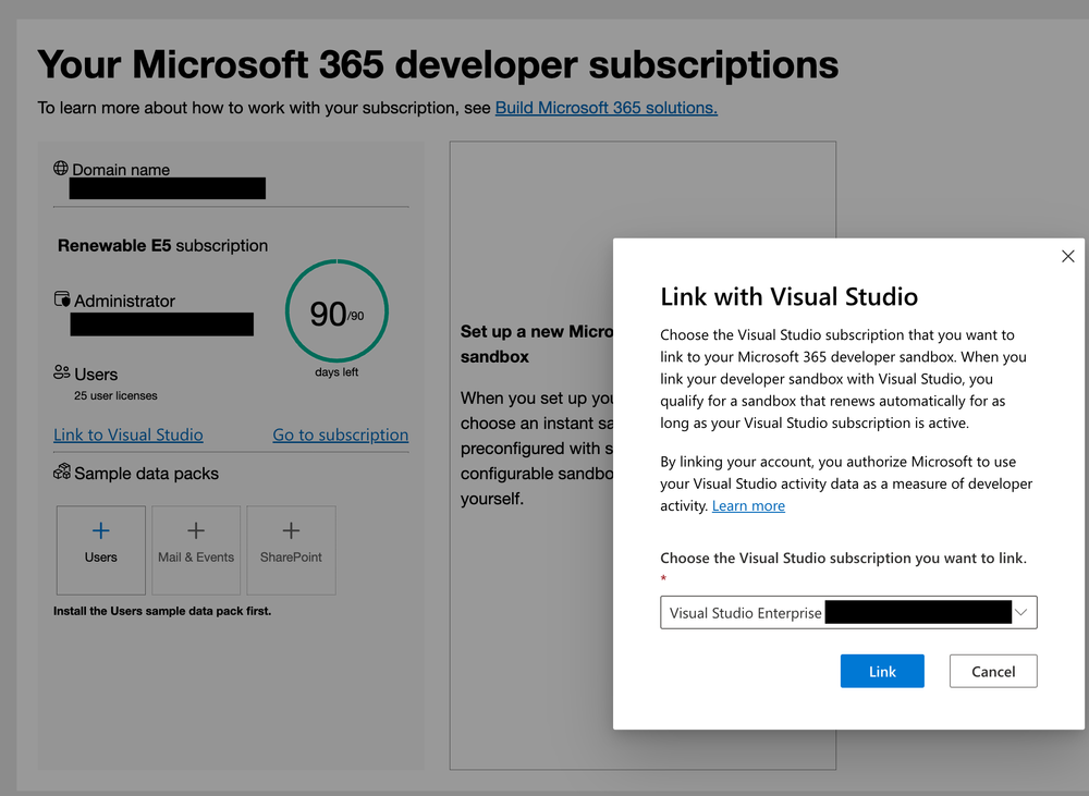 Get a never-expiring M365 Developer Program tenant with a Visual Studio ...