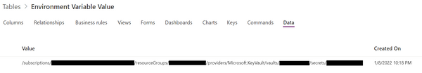 Power Platform environment variable secrets from Azure Key Vault: an ...