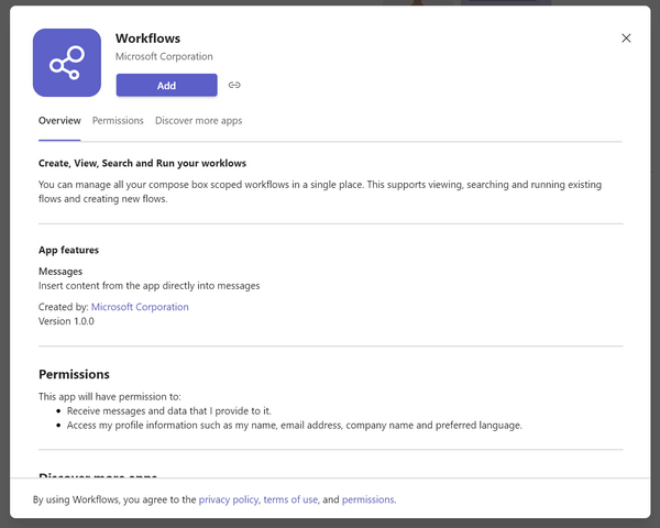 Use Adaptive Cards from the Workflow app in Teams as a UI for your ...